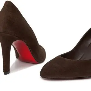 CHRISTIAN LOUBOUTIN Suede Slipon Pumps