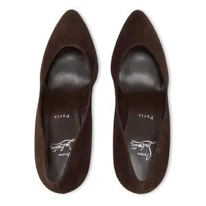 CHRISTIAN LOUBOUTIN Suede Slipon Pumps