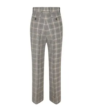 Gucci Check Straightleg Trousers