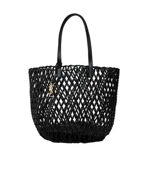 Saint Laurent Diamondwoven Tote Bag
