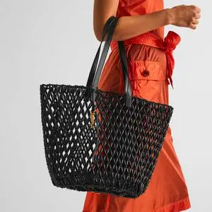 Saint Laurent Diamondwoven Tote Bag