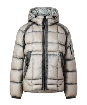 C.P. COMPANY Lightweight Windproof And Rainproof Down Jacket - Gray