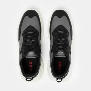 Hugo Boss Laceup Layered Running Sneakers