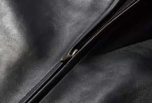 A.PRESSE Sports Leather Jacket