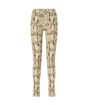 Gucci Snake-print Casual Trousers - Gray