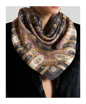 Etro Paisley-motif Silk Scarf