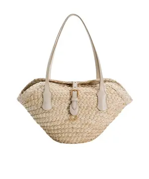 Dolce & Gabbana Raffia Tote Bag - Beige