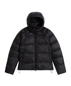 The North Face Hooded Short Puffer Jacket - Black