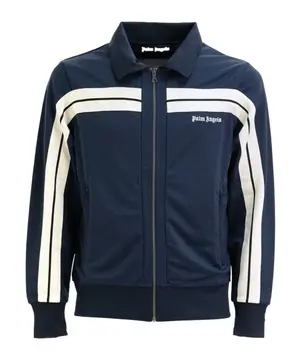 Palm Angels High-collar Jacket - Blue