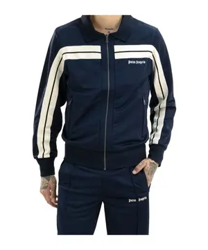 Palm Angels High-collar Jacket - Blue