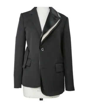 Sacai Long-sleeve Blazer - Black