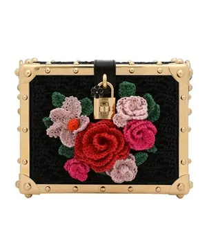 Dolce & Gabbana Dolce Box Crochet Shoulder Bag