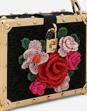 Dolce & Gabbana Dolce Box Crochet Shoulder Bag