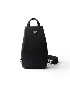 Prada Re-nylon And Saffiano Leather Backpack - Black