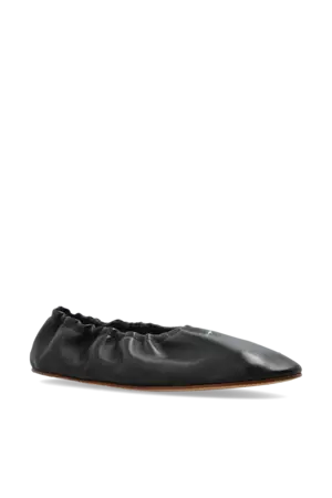Kenzo Leather Ballet Flats With Logo