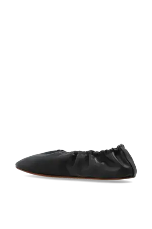 Kenzo Leather Ballet Flats With Logo