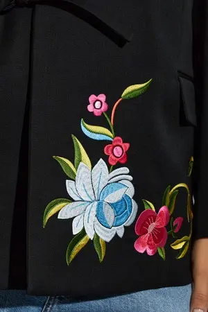 Kenzo Blazer With Colorful Embroidery