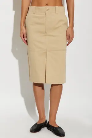 Kenzo Cotton Skirt With A Slit