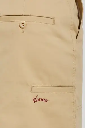 Kenzo Cotton Skirt With A Slit