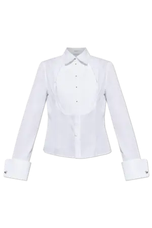 Alexander McQueen Fitted Cotton Shirt - White