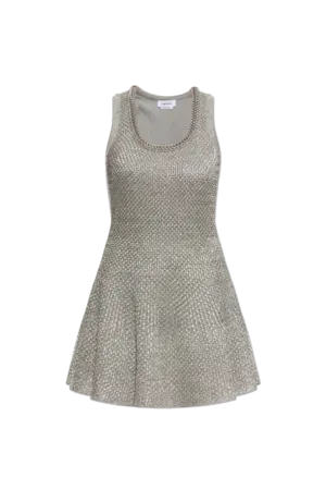 Alexander McQueen Fitted Dress - Silver
