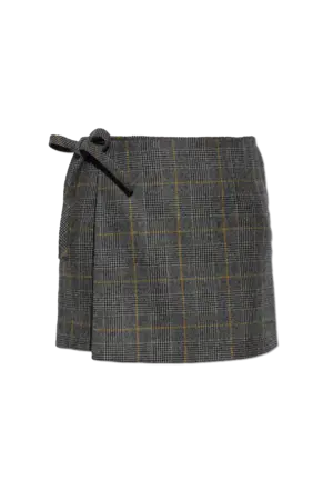 Kenzo Wool Wrap Skirt - Grey