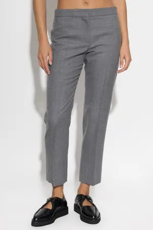 Alexander McQueen Wool Pleated Trousers