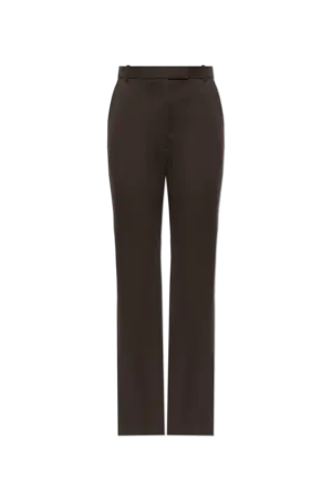 Alexander McQueen Wool Pleated Trousers
