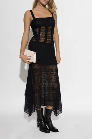 Alexander McQueen Lace Asymmetrical Dress