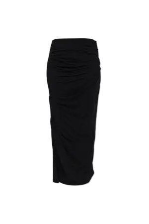 ENTIRE STUDIOS Long Skirt With Draping - Black