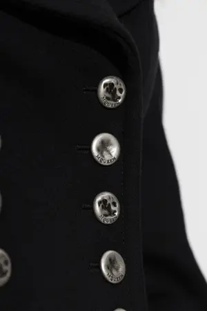 Alexander McQueen Fitted Wool Coat