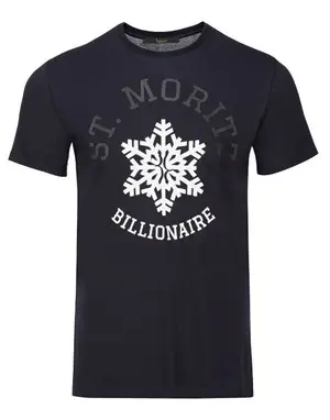 BILLIONAIRE T-shirt Round Neck Ss Winter Club - Darkblue