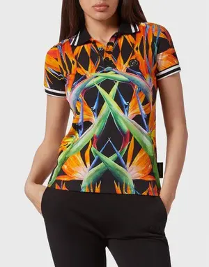 PLEIN SPORT Polo Shirt - Black/multicolored