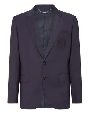BILLIONAIRE Blazer Embroidered Logo - Darkblue