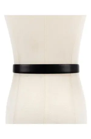 Kate Spade New York 25mm Leather Slide Buckle Belt - Black