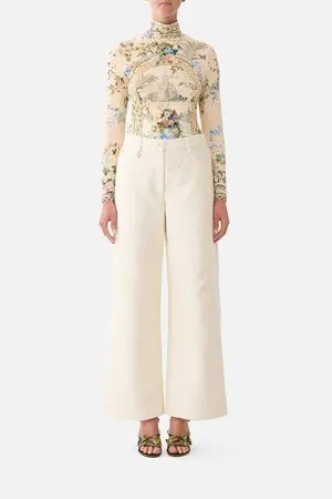 Camilla Relaxed Trouser With Back Yoke - Midsummer Masterpiece