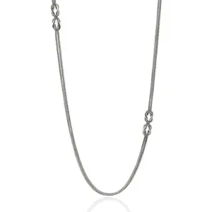 John Hardy Infinite Love Knot Station Necklace - Silver
