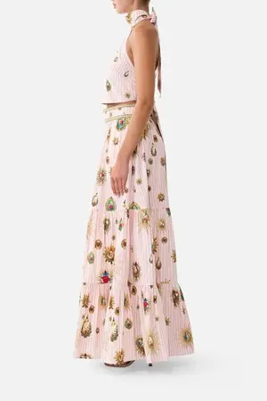 Camilla High Waisted Tiered Skirt