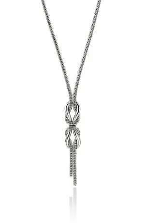 John Hardy Infinite Love Knot Sterling Pendant Necklace - Silver