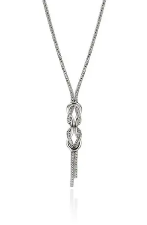 John Hardy Infinite Love Knot Sterling Pendant Necklace
