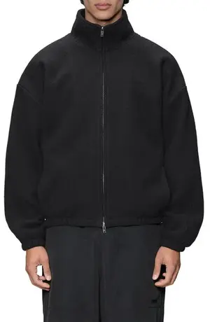 Rains Fleece Zip Jacket - Black