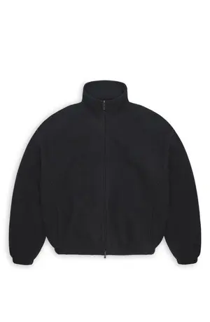 Rains Fleece Zip Jacket - Black