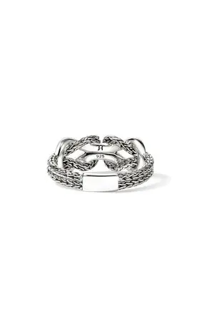 John Hardy Infinite Love Knot Sterling Band Ring