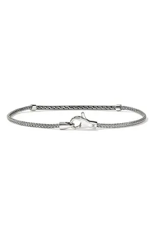 John Hardy Essentials Sterling Diamond Pav9 Bracelet