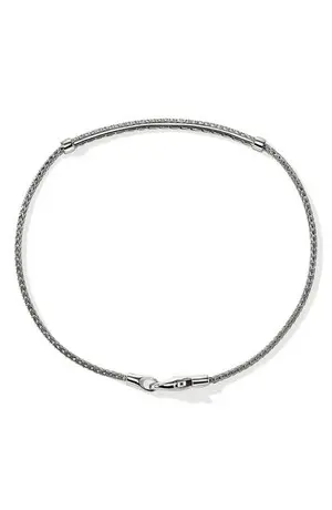 John Hardy Essentials Sterling Diamond Pav9 Bracelet