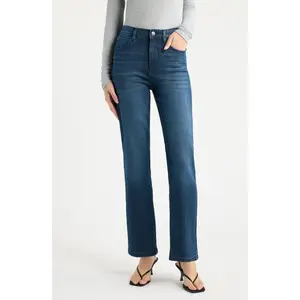 Warp + Weft Vancouver Mid Rise Straight Leg Jeans - River Run