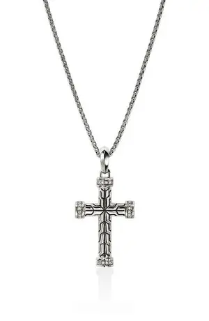 John Hardy Essential Diamond Cross Pendant