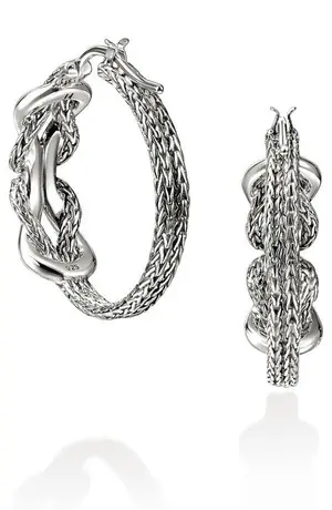 John Hardy Infinite Love Knot Hoop Earrings
