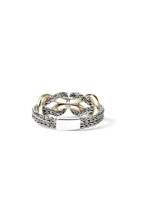 John Hardy Infinite Love Knot 14k Gold & Sterling Ring