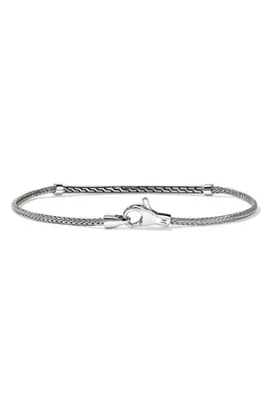 John Hardy Essentials Sterling Pav9 Bar Bracelet